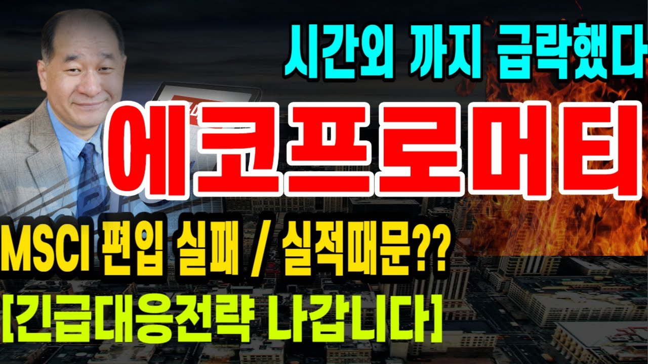 에코프로머티 주가전망 긴급속보 주포 세력은 팔았을까 하락 원인 예상치 못한 긴급 상황 다음달 Msci 실적 발표 Ir 변수 발생 대응전략 솔직하게 말씀드립니다