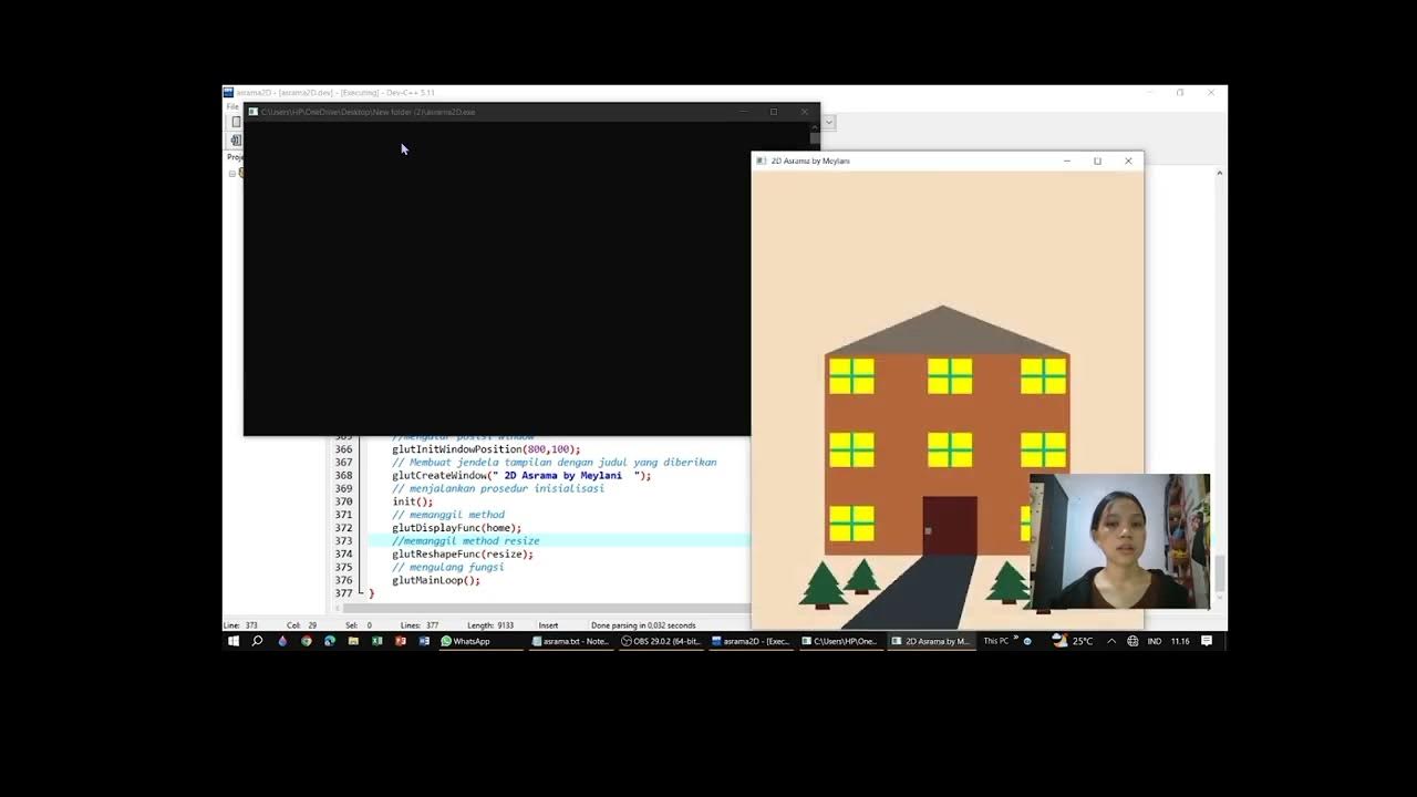 #opengl Gambar 2D dengan opengl - YouTube