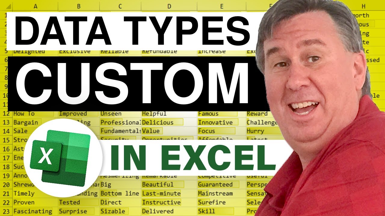 Yes Define Your Own Linked Data Types In Excel Episode 2378 YouTube Yes Define Your Own Linked Data Types In Excel Episode 2378 YouTube