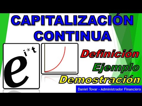 Capitalización continua - definición, ejemplo y demostración de la ...