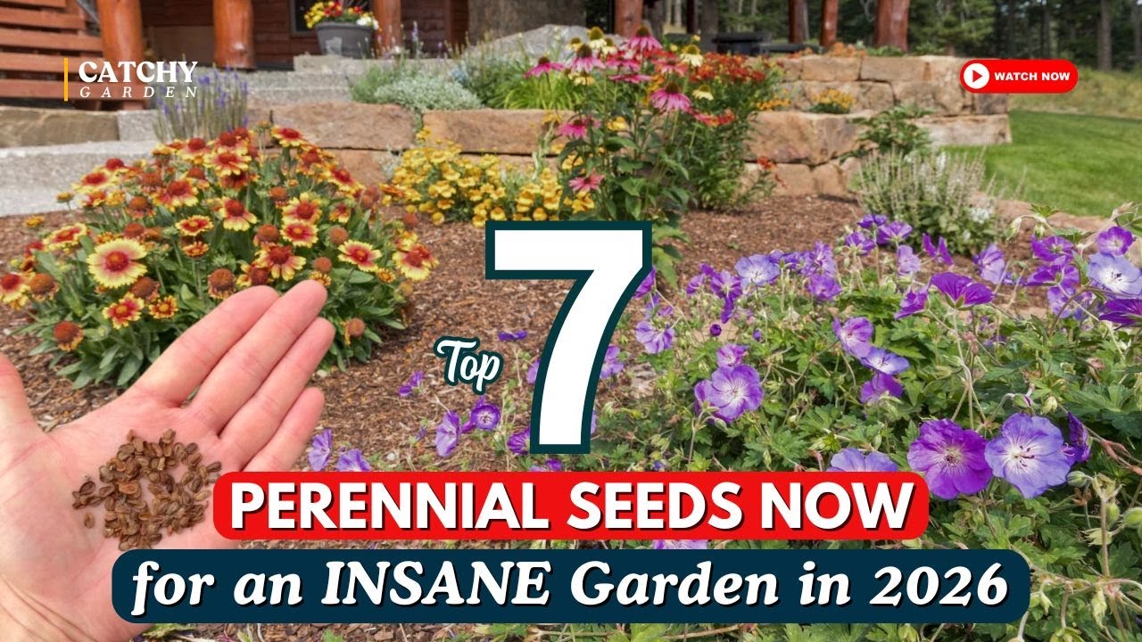 TOP 7 PERENNIAL SEEDS NOW for an INSANE Garden in 2026 🌷🌼🌸 - YouTube
