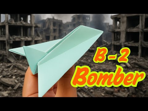 DIY B-2 Stealth Bomber | Easy Paper Airplane Tutorial - YouTube