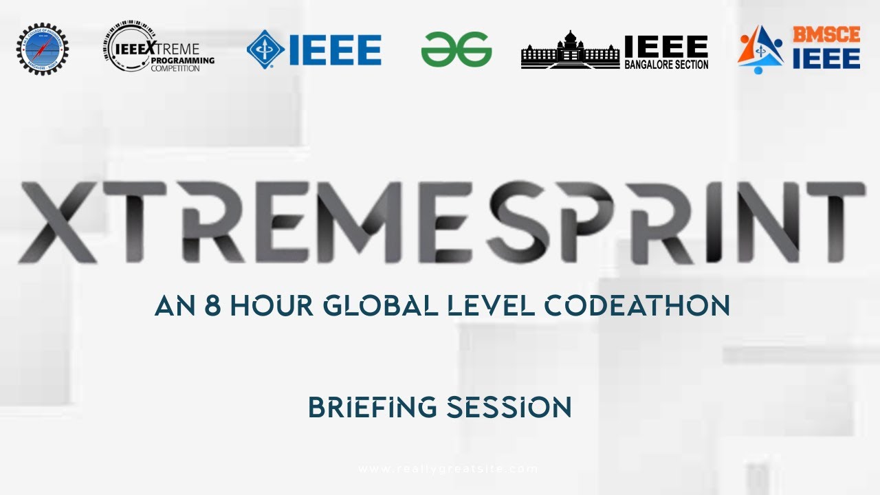 XtremeSprint: An 8-Hour Codeathon Launch & Briefing Session| The Grand Finale of Xtreme 101 ...