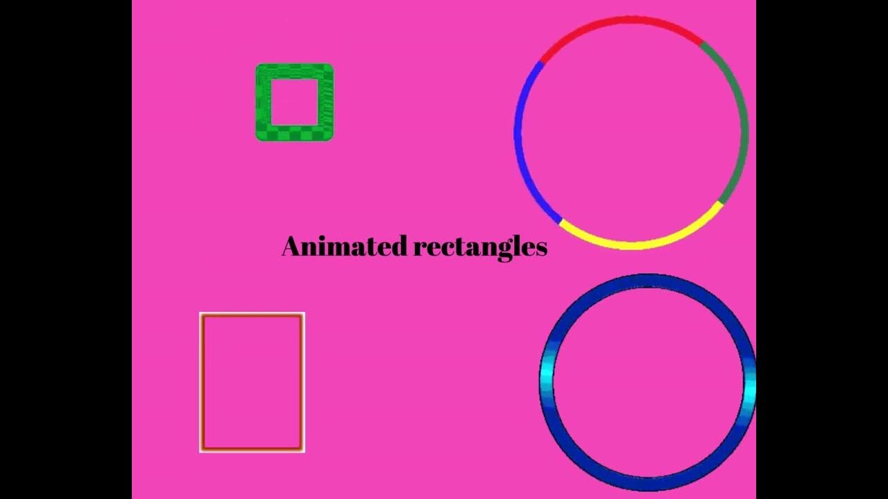 Animated rectangles mood-board - YouTube