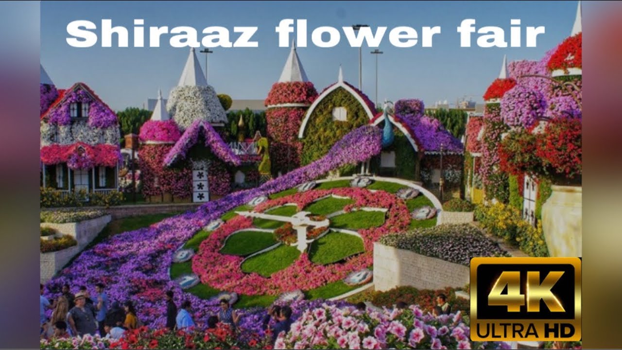 Walking tour flower fair shiraz Iran 2 subscribe please - YouTube