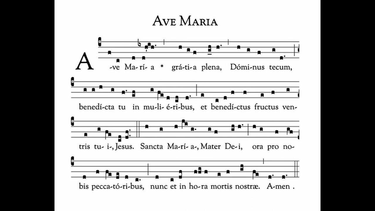 Ave Maria - Gregorian Chant - YouTube