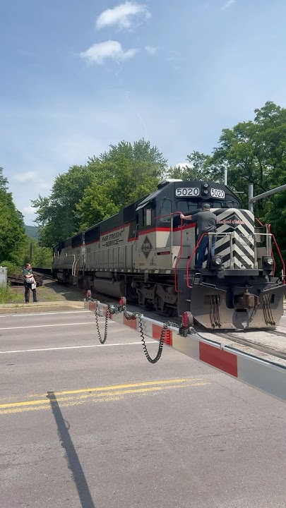 RBMN SD50-2s “Fast Freight Service” runs light #rbmn #railtrack #train #nsrail #railcar # ...