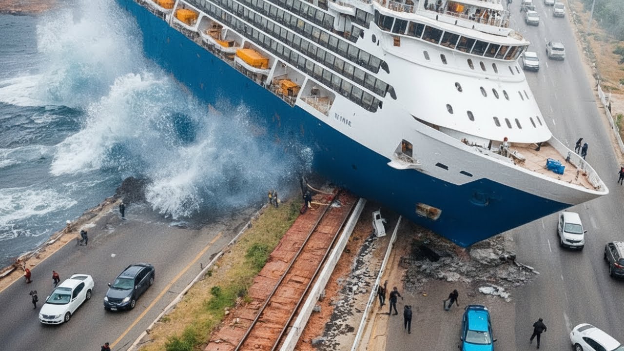 360 Giant Ships Slam Into Monster Waves in Storm !Chaos and a Launch Goes Horribly Wrong ...