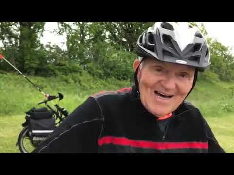Terry rides his Terra Trike electric recumbent bike - YouTube