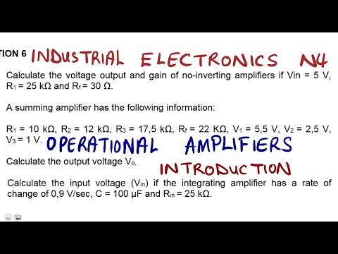 Industrial Electronics N4 Operational Amplifiers Introduction and ...