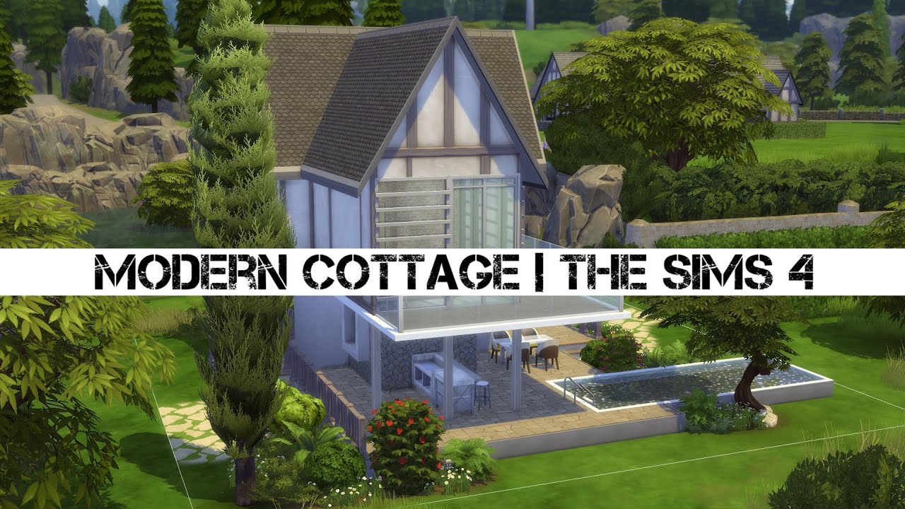 Modern Cottage | The Sims 4 | Speed Build | Windenburg | บ้านชนบท - YouTube