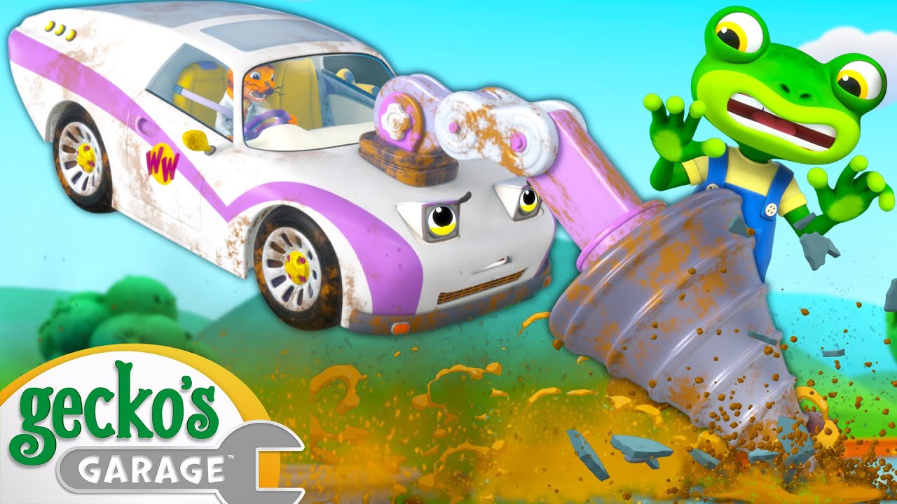 Weasel's Sports Car Mole | Gecko's Garage | Trucks For Children ...