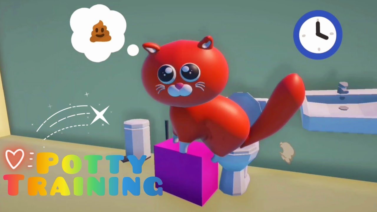 POTTY TRAINING SITTING ON THE POTTY AND POTTY SONG - YouTube
