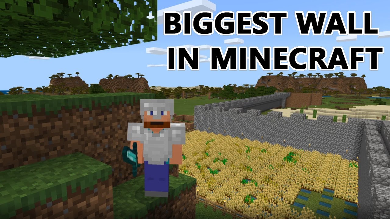 I Built a GIANT WALL In Minecraft! | Part 4 - YouTube