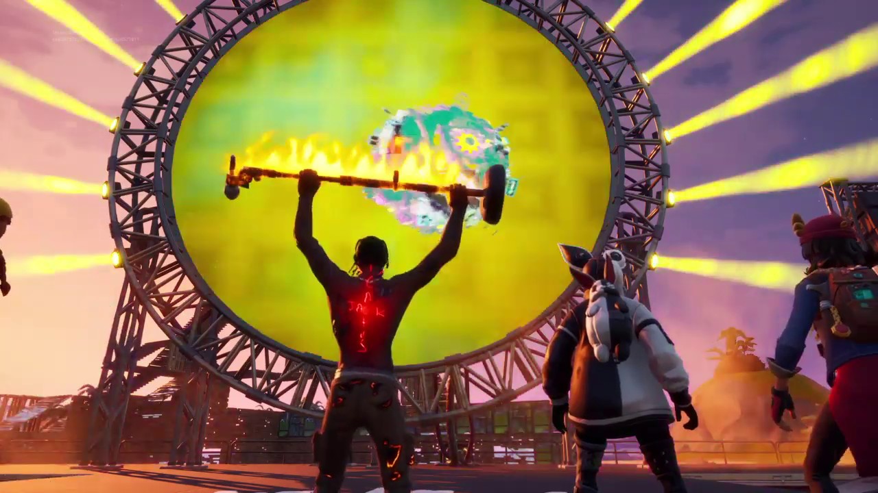 Travis Scott Fortnite FIRST TIME EVENT Concert Astroworld - YouTube