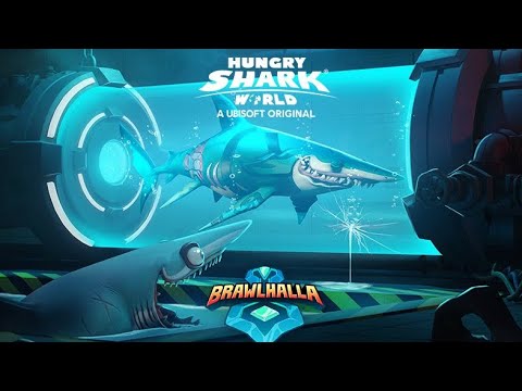 Brawlhalla + Mako Shark !! - Hungry Shark World - YouTube