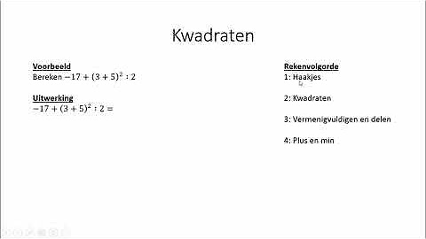 H6 - Formules en letters (1 HAVO/VWO, 13e editie) - YouTube