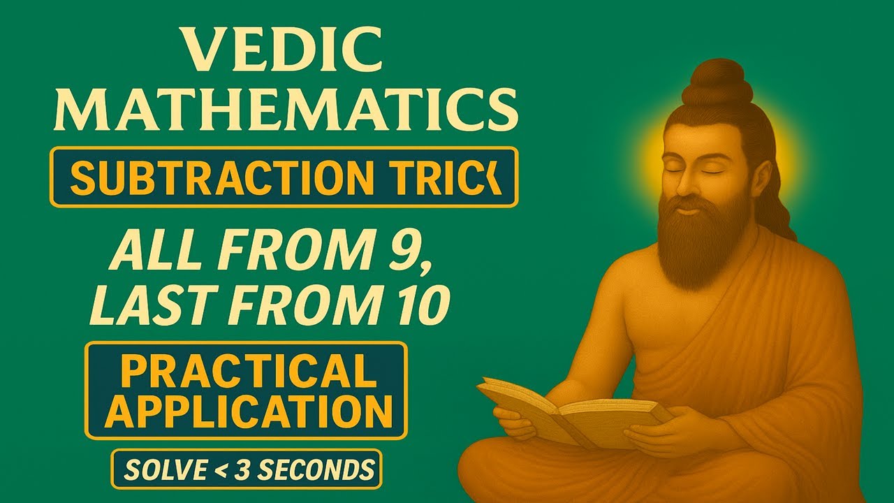 Practical Application of Vedic Maths Subtraction Trick All From 9 and ...