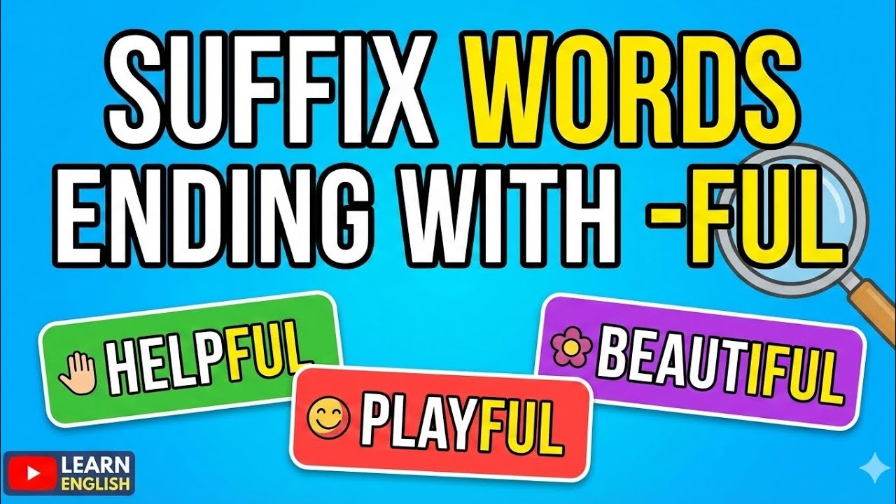 English Suffix Words Ending with “FUL” | Students Speaking English ...