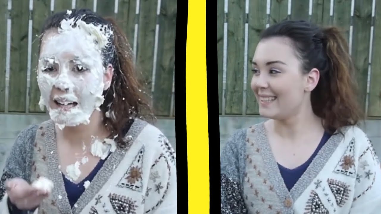 Girls Pied In The Face Compilation 3 Youtube