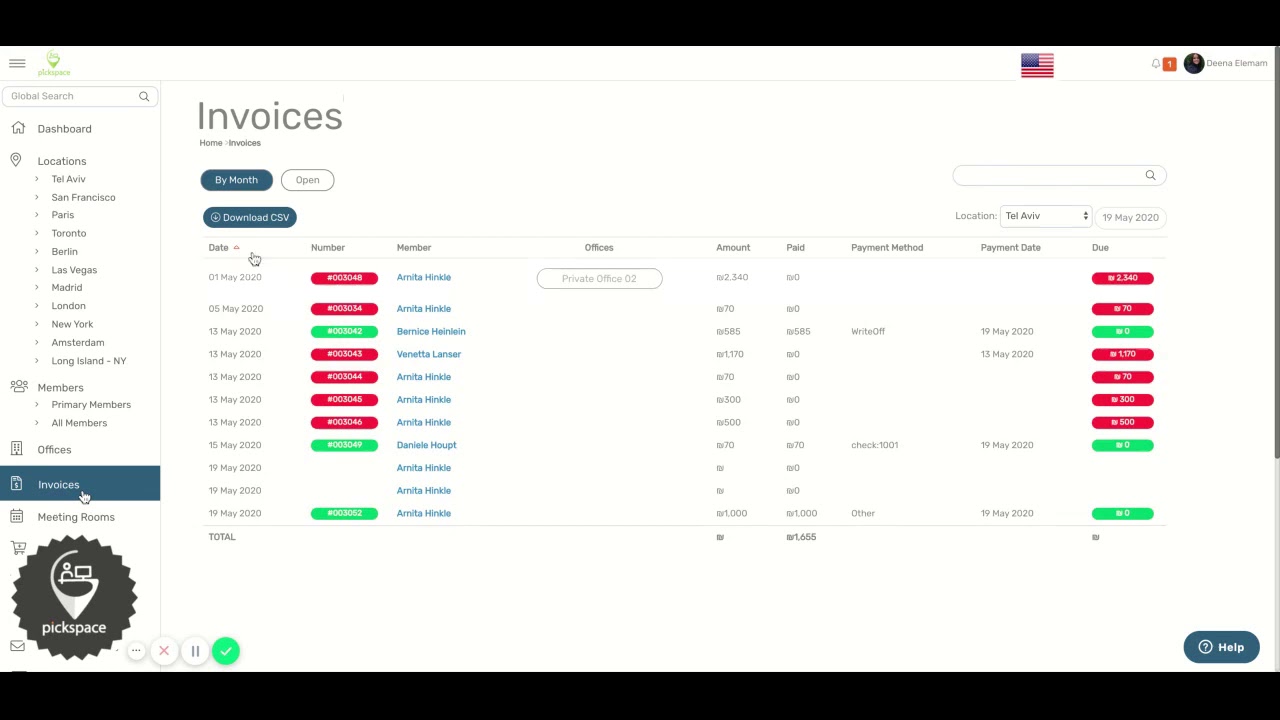 How to change the invoice status from open to closed - YouTube