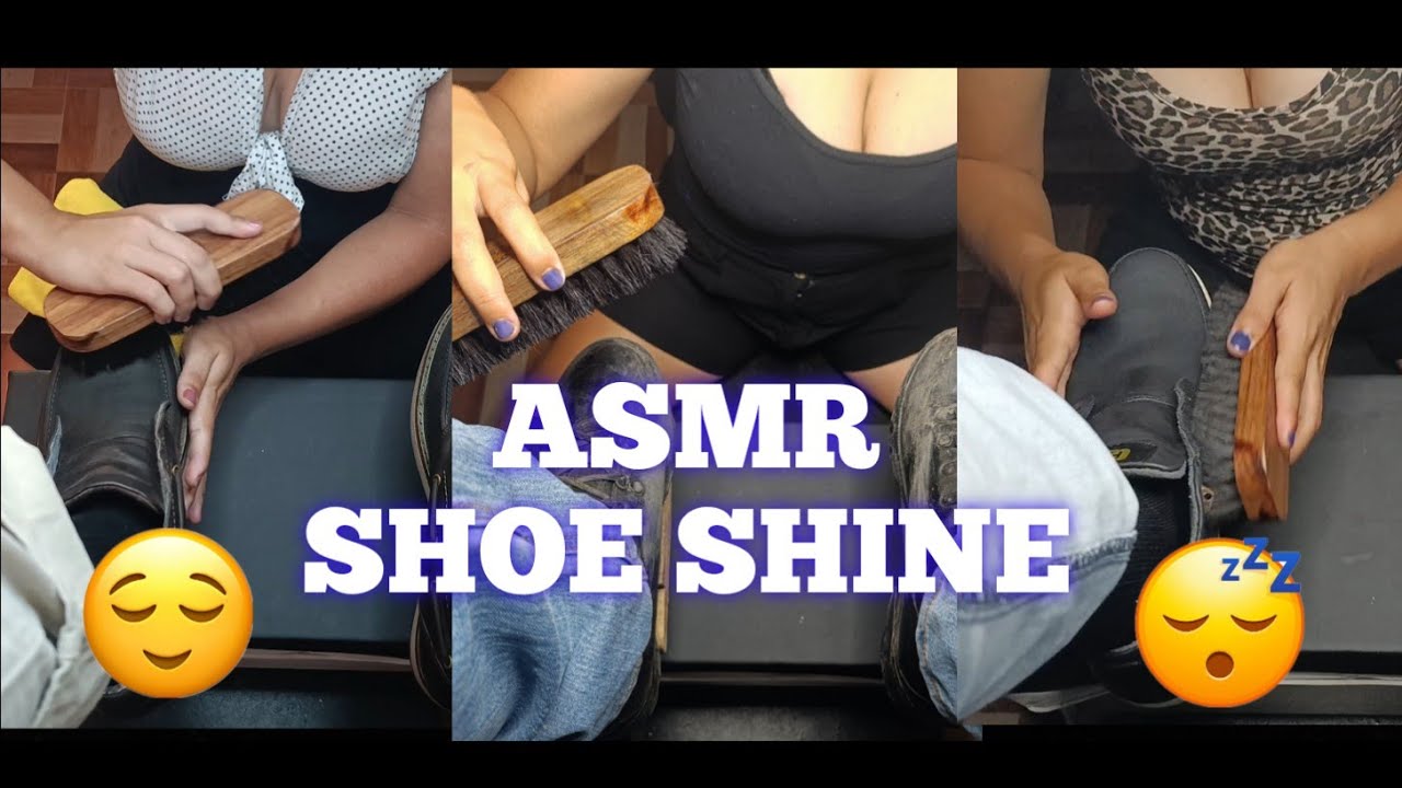 ASMR Shoe Brushing and Cleaning (Compilation) - YouTube