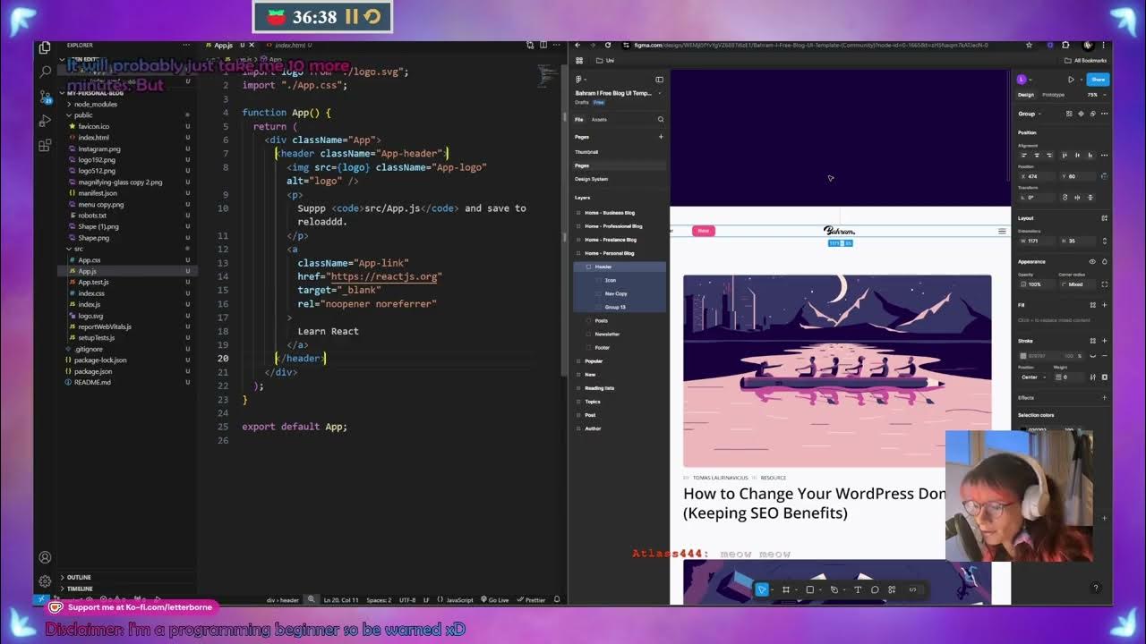 Learning React! (Reluctantly), then Concept Art | VOD - YouTube