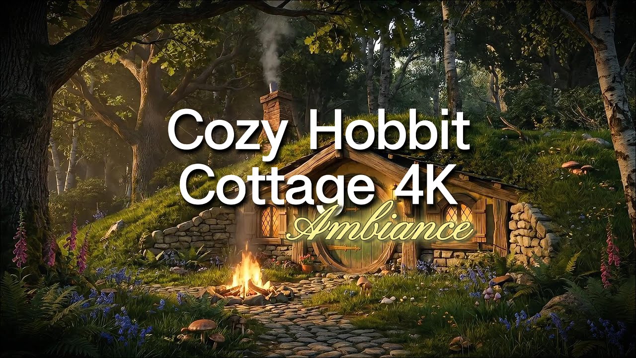 Cozy Hobbit Forest Campfire – Ambient Relaxation for Sleep, Study ...