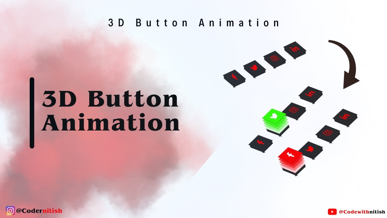 3d Button Animation Form Design Using Html And Css 3danimation Youtube 6299