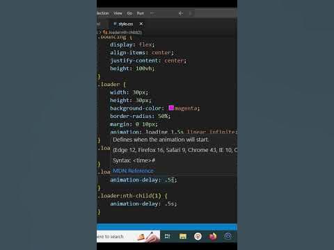 How To Made Bouncing Ball Loading Animation | HTML and CSS | #shorts #htmltutorial #csstutorial ...