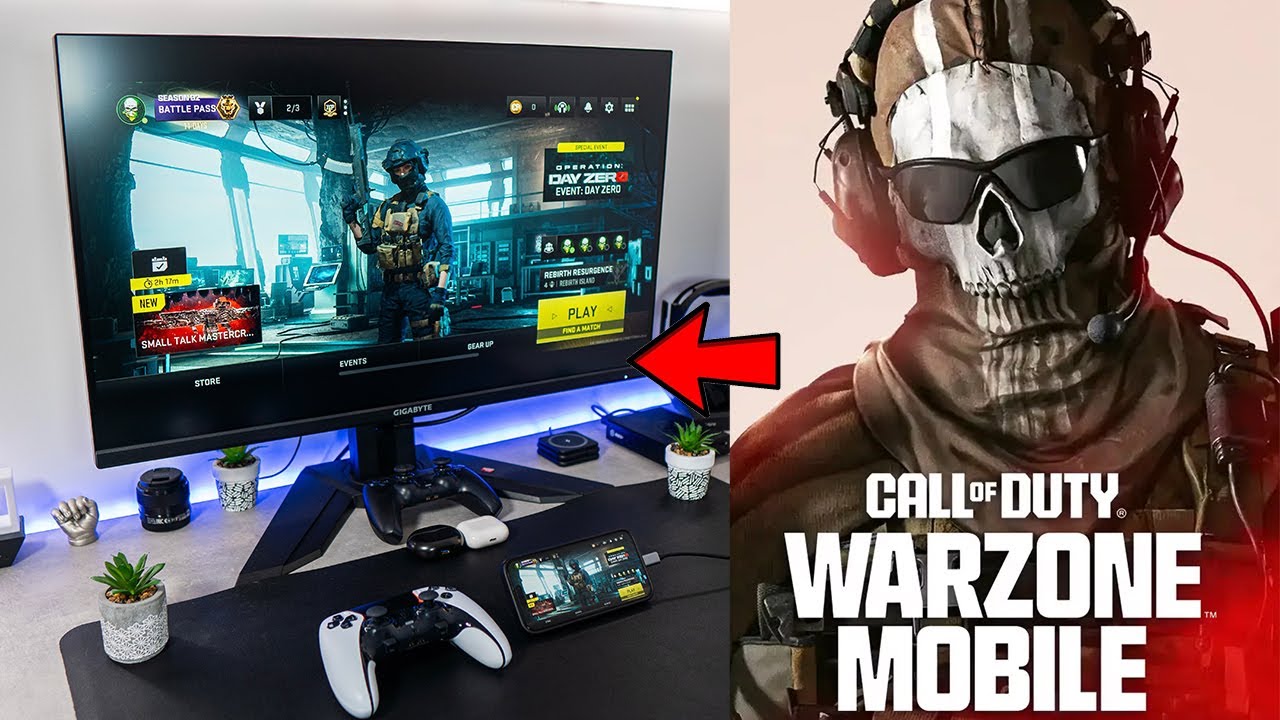 How to Play Warzone Mobile on a Monitor/TV (Rebirth Island) - YouTube
