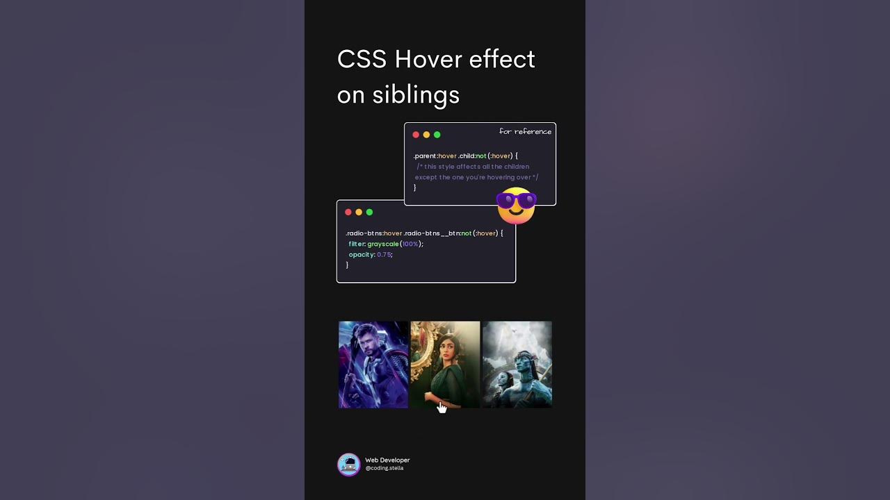 Css Hover Effect On Siblings Youtube