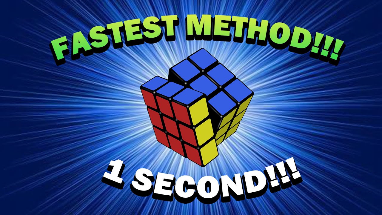 FASTEST METHOD RUBICK´S CUBE - YouTube