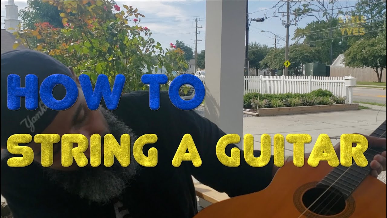 How to string a Guitar - YouTube