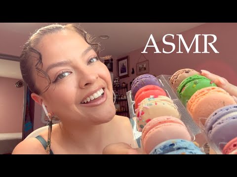 ASMR | Eating Macarons (eating sounds) 2K Special - YouTube