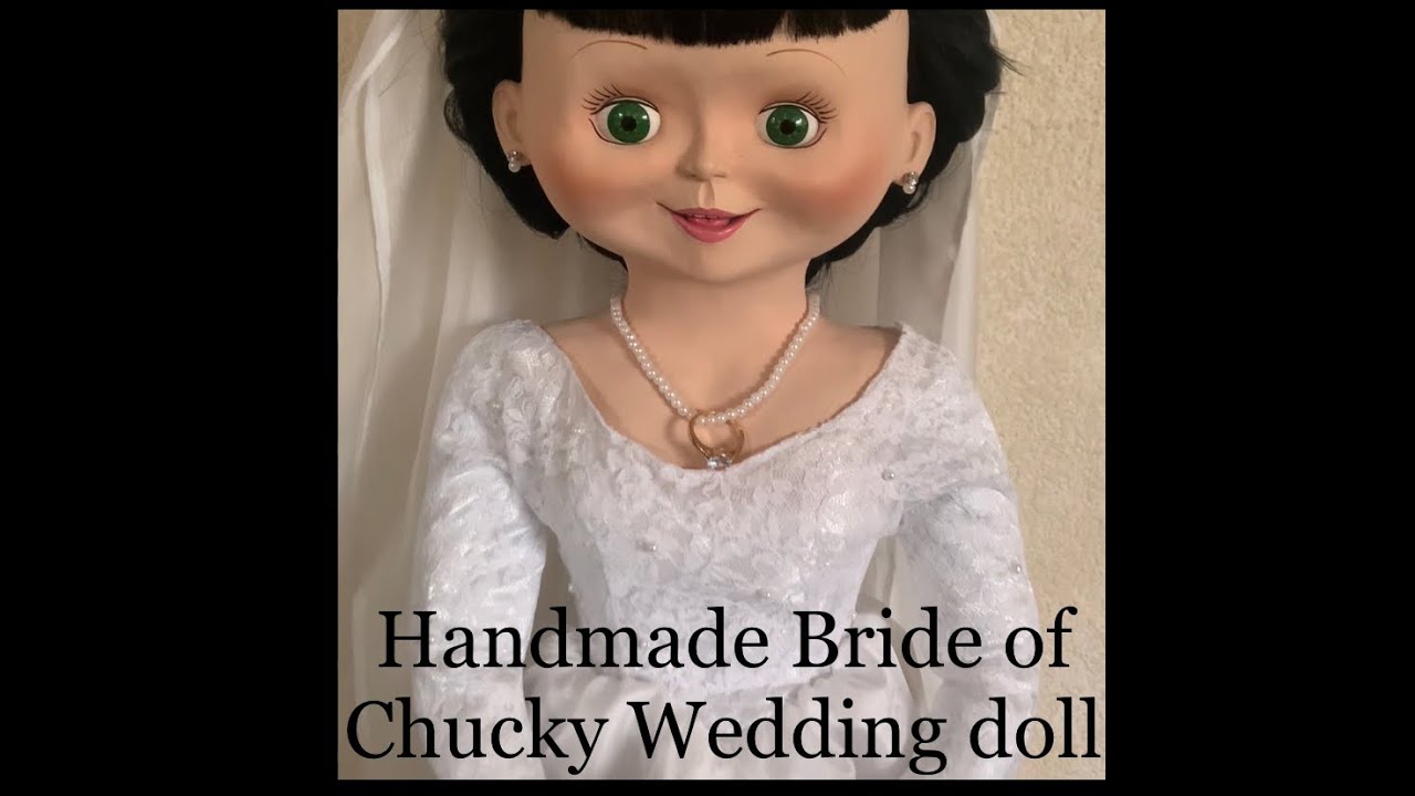 Making a Bride of Chucky inspired wedding doll - YouTube