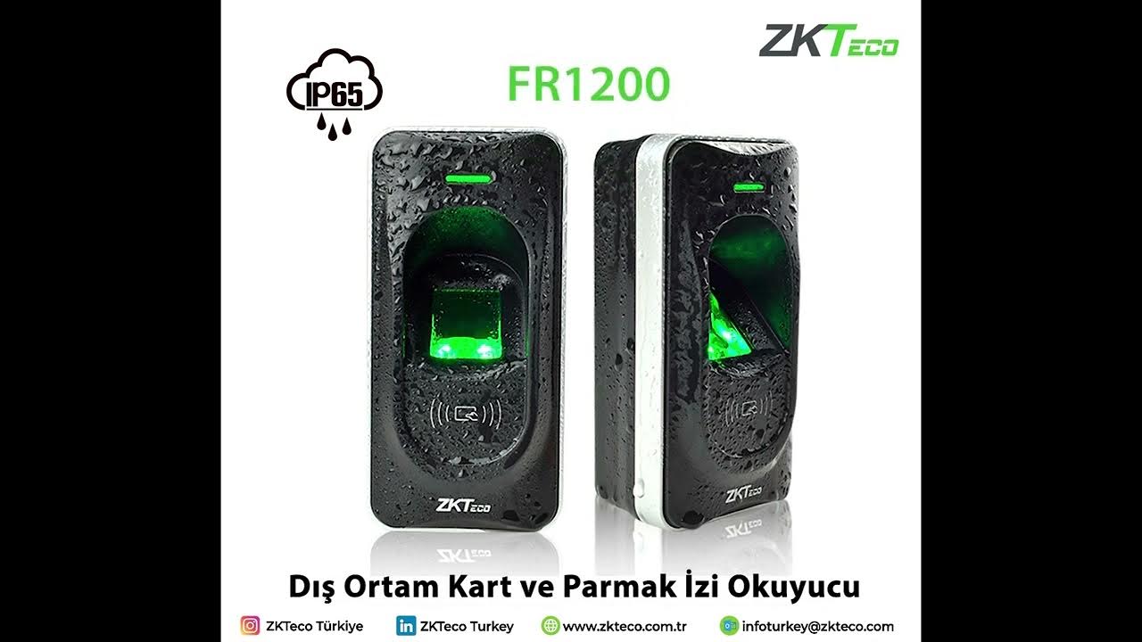 ZKTeco FR1200 - Dış Ortam Kart ve Parmak İzi Okuyucu - YouTube