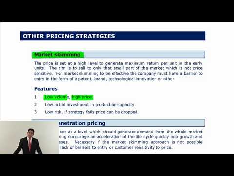 ACCA LSBF F5 Lecture 8 Pricing - YouTube