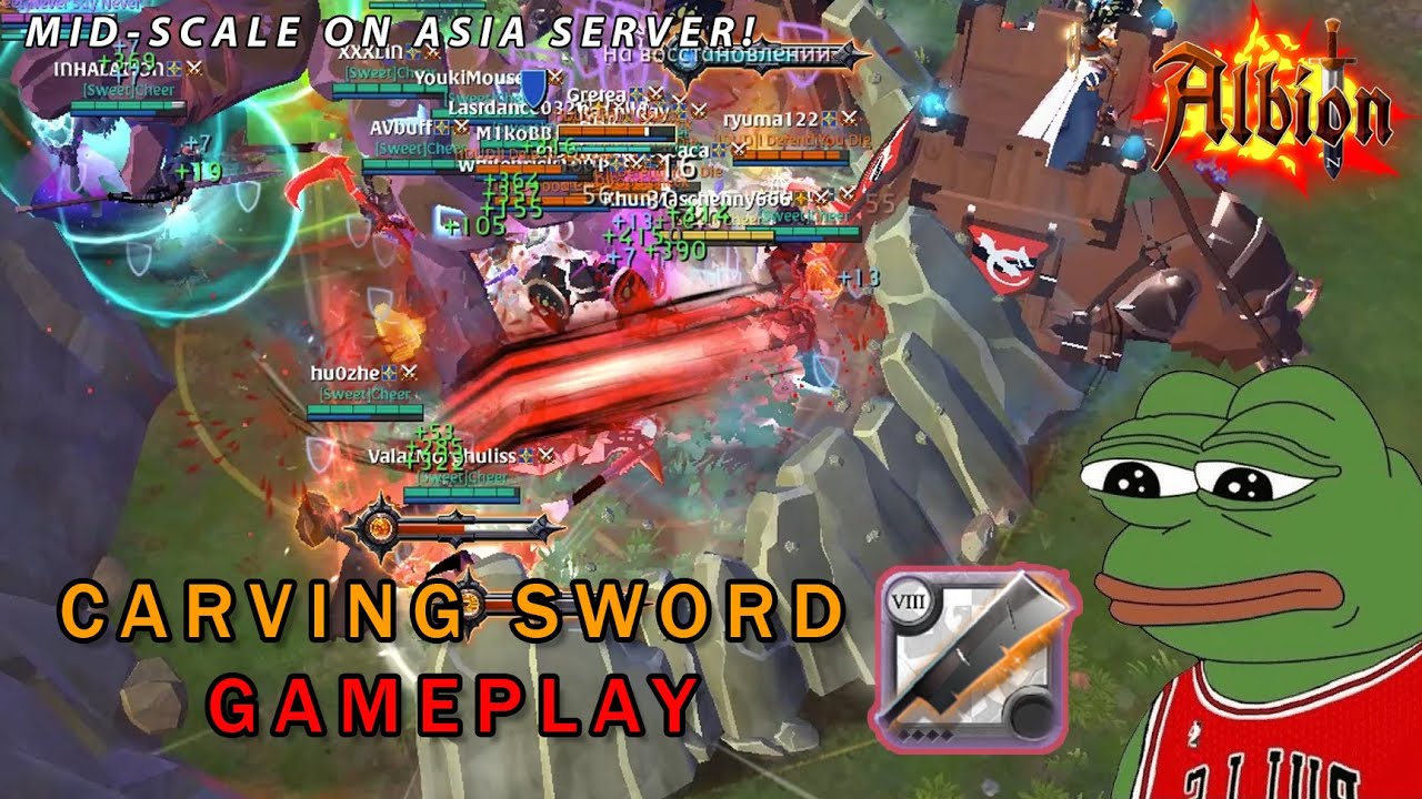 Carving Sword Gameplay | Small Scale & Mid Scale PVP | Albion Online ...