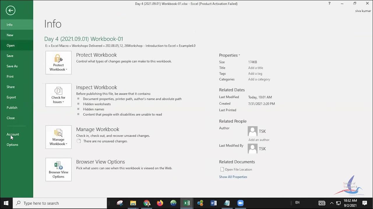 Introduction to Microsoft Excel - part 4 - YouTube