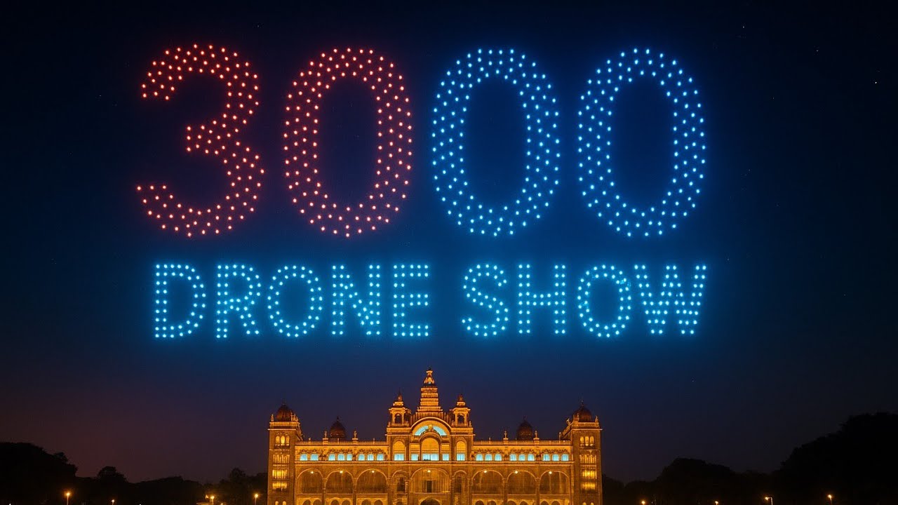 This is how 3000 drone show looks like 🥶 #droneshow #droneshoot - YouTube