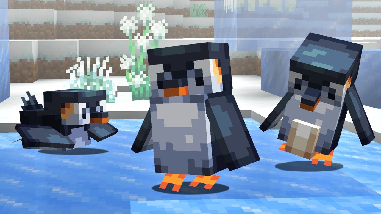 Minecraft has penguins now? - YouTube