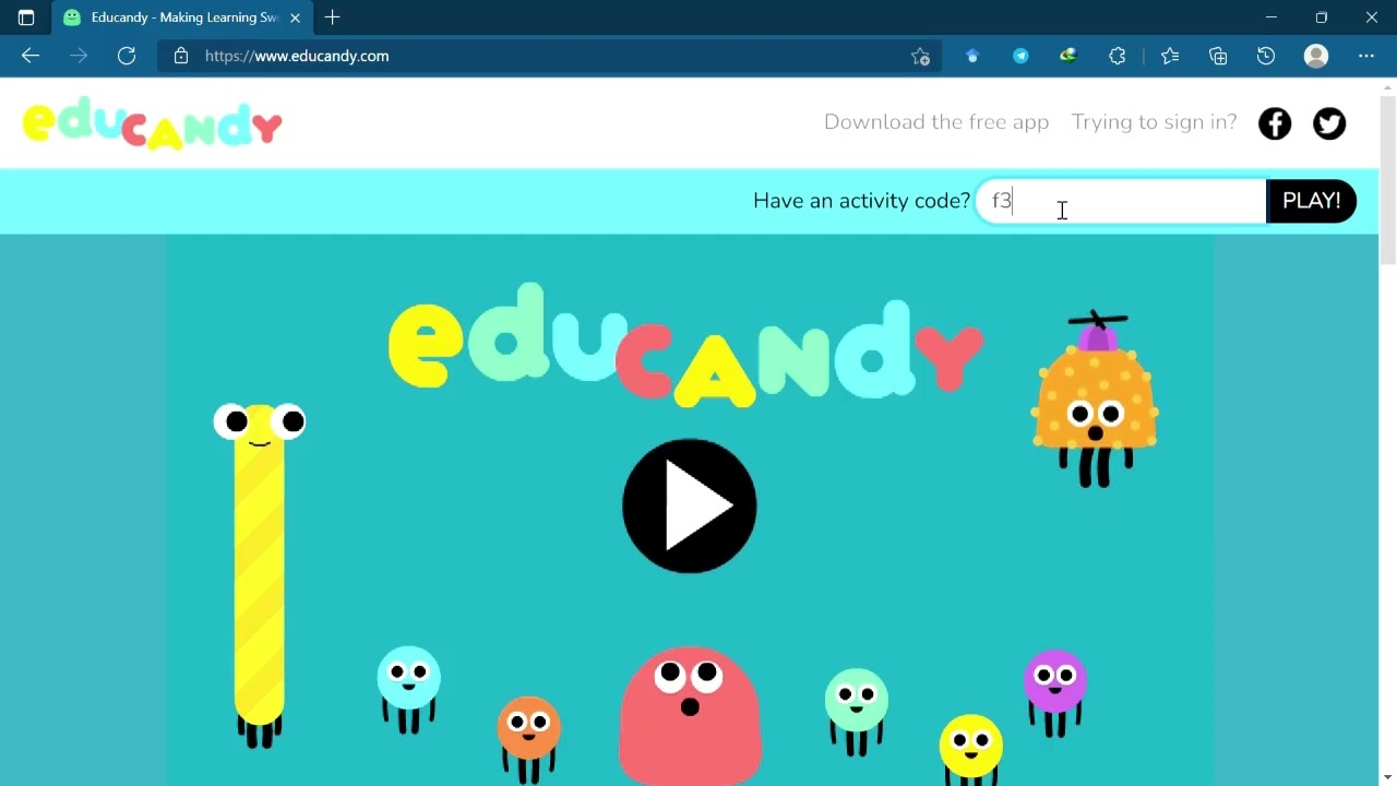 EDUCANDY TUTORIAL: HOW TO PLAY THE GAME USING THE UNIQUE CODE AND LINK ADDRESS - YouTube