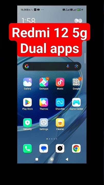 Dual apps Redmi 12 5g #shorts - YouTube