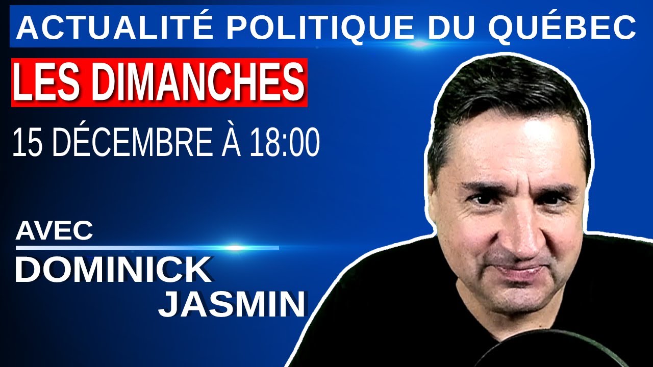 Les Dimanches de APDQ avec Dominick Jasmin - 15 décembre 2024 - YouTube