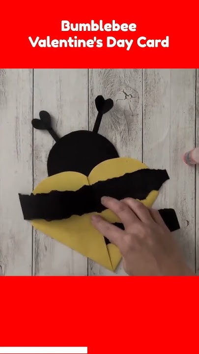 DIY Valentine's Day Card - Bumblebee - YouTube