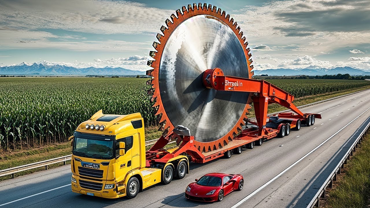 Extreme Dangerous Transport Skill Operations Oversize Truck | Biggest ...