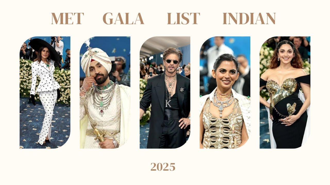 MET GALA List From India 2025 - YouTube