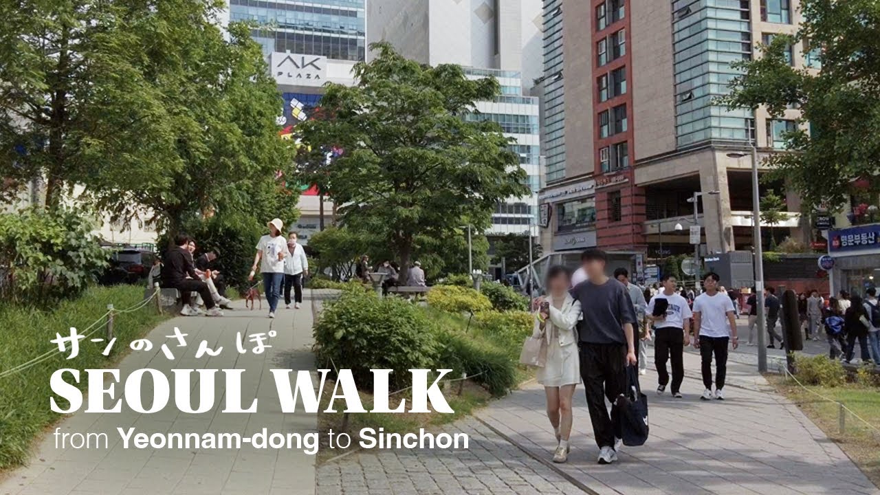 [4K] Korea Seoul walk trip｜Hongdae area from Yeongnam-dong to Sinchon ...