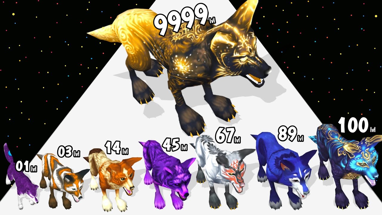 Wolf Evolution Run - Level Up Wolf Max Level Gameplay - YouTube